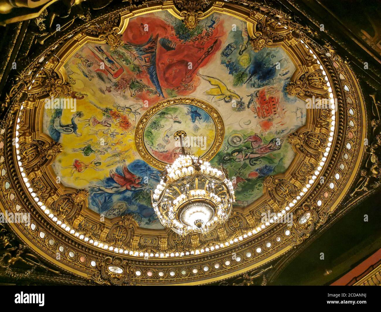 The national french opera Garnier and its beautiful architecture Stock ...