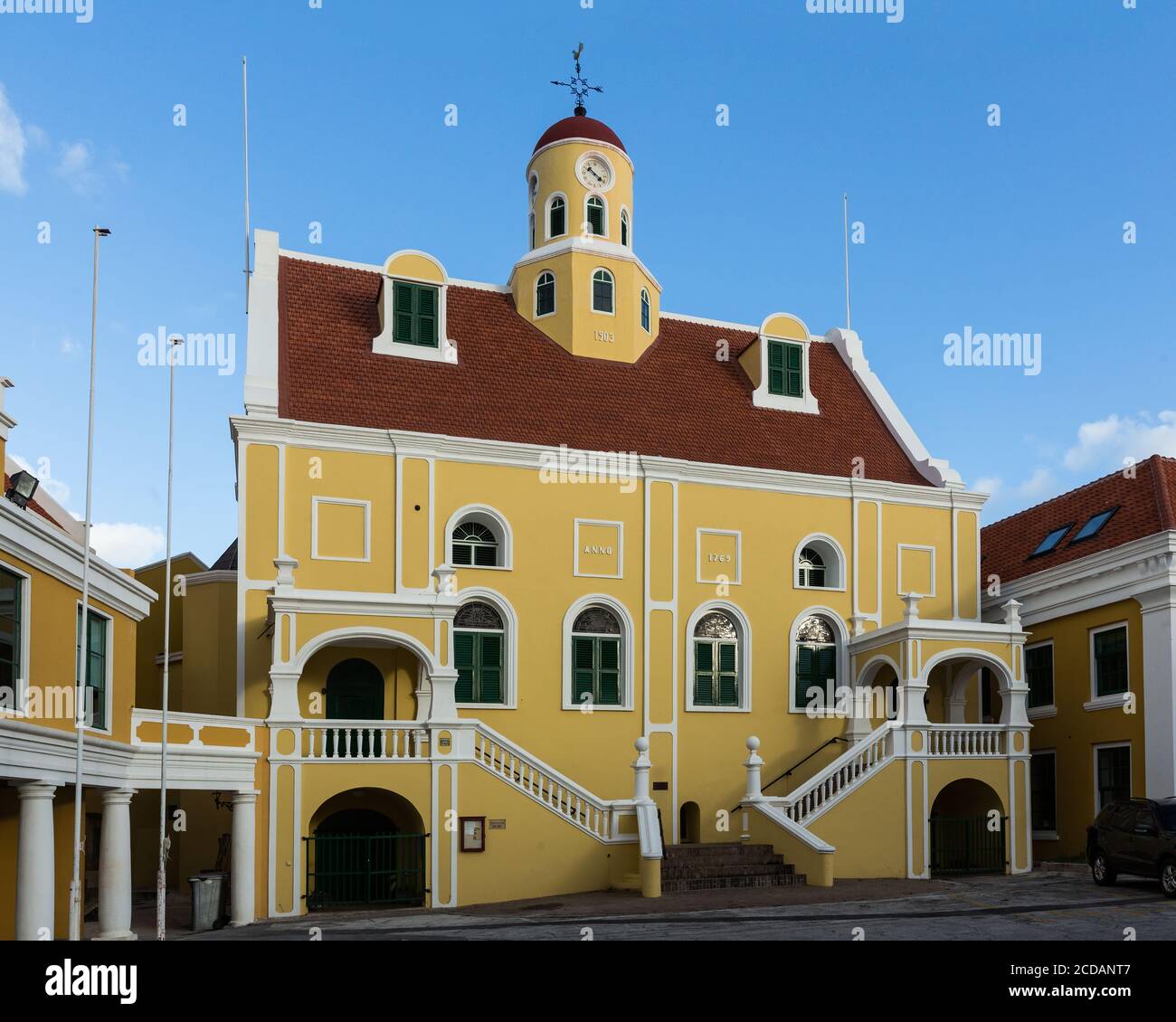 The Fort Church, built within the walls of Fort Amsterdam in the Punda ...