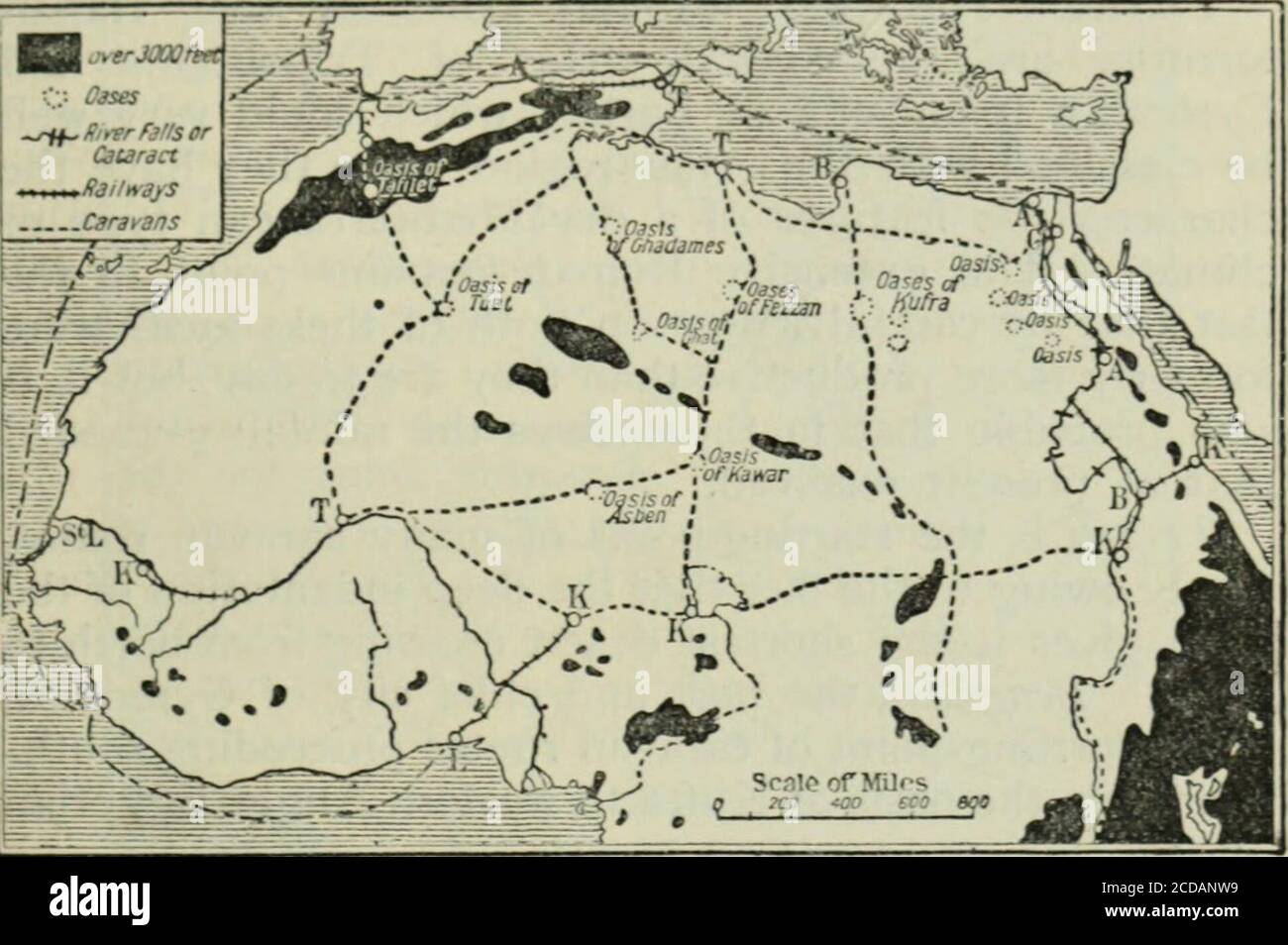 Sahara Desert Oasis Map
