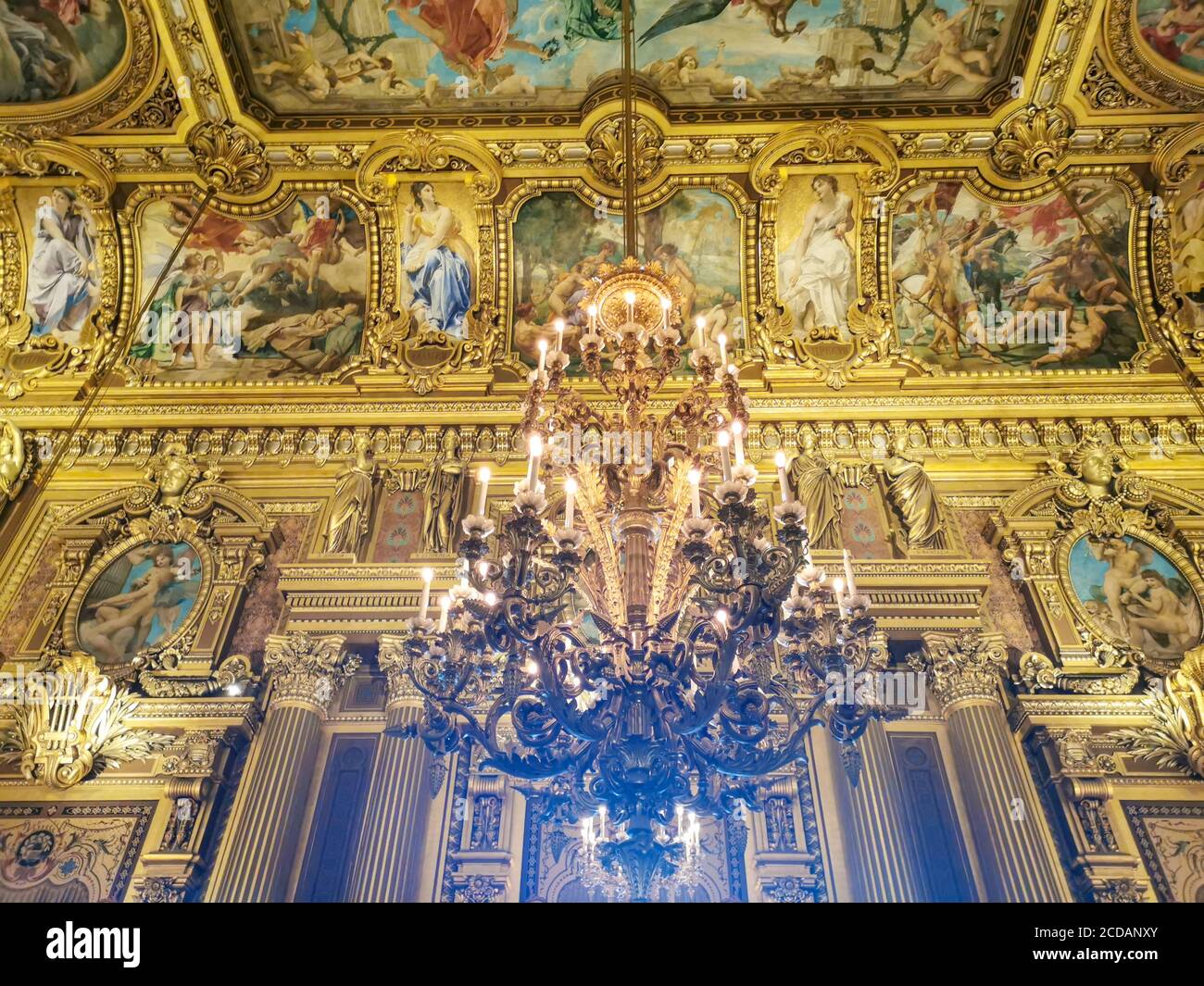 The national french opera Garnier and its beautiful architecture Stock ...