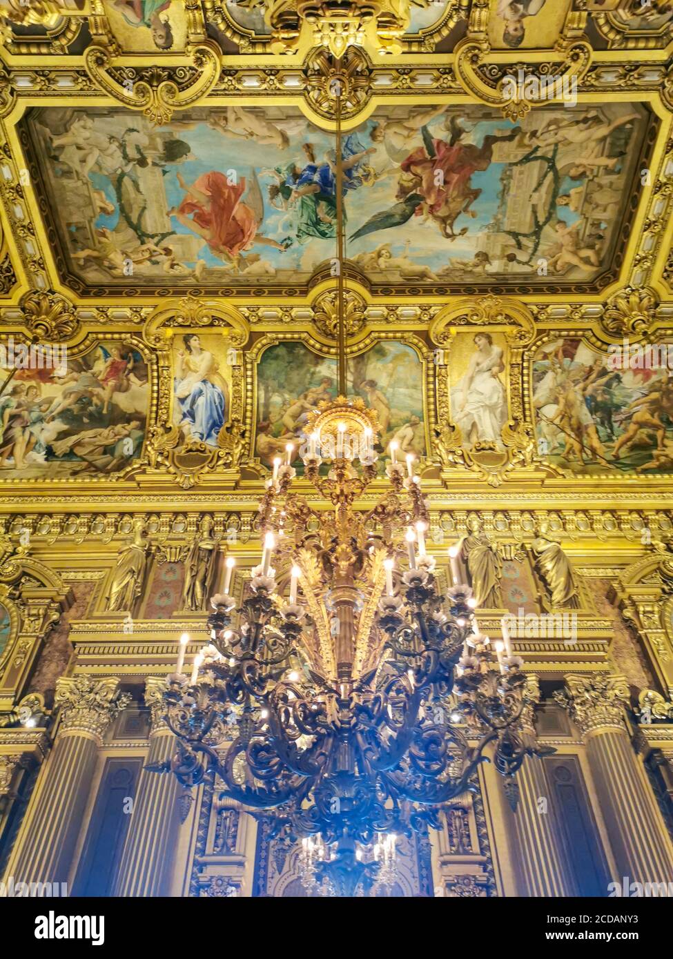 The national french opera Garnier and its beautiful architecture Stock ...
