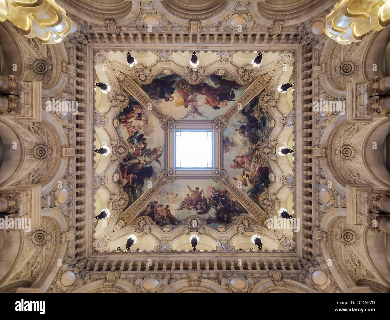 The national french opera Garnier and its beautiful architecture Stock ...