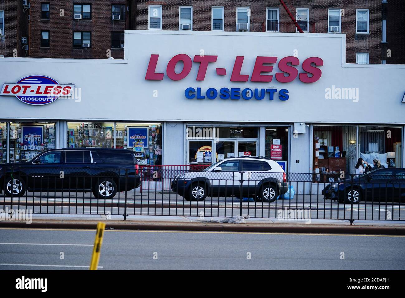 Lot-Less Closeouts, logo in Queens borough Stock Photo - Alamy