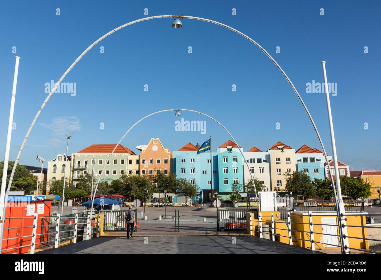 The Queen Emma Bridge is a swinging pontoon bridge originally built ...