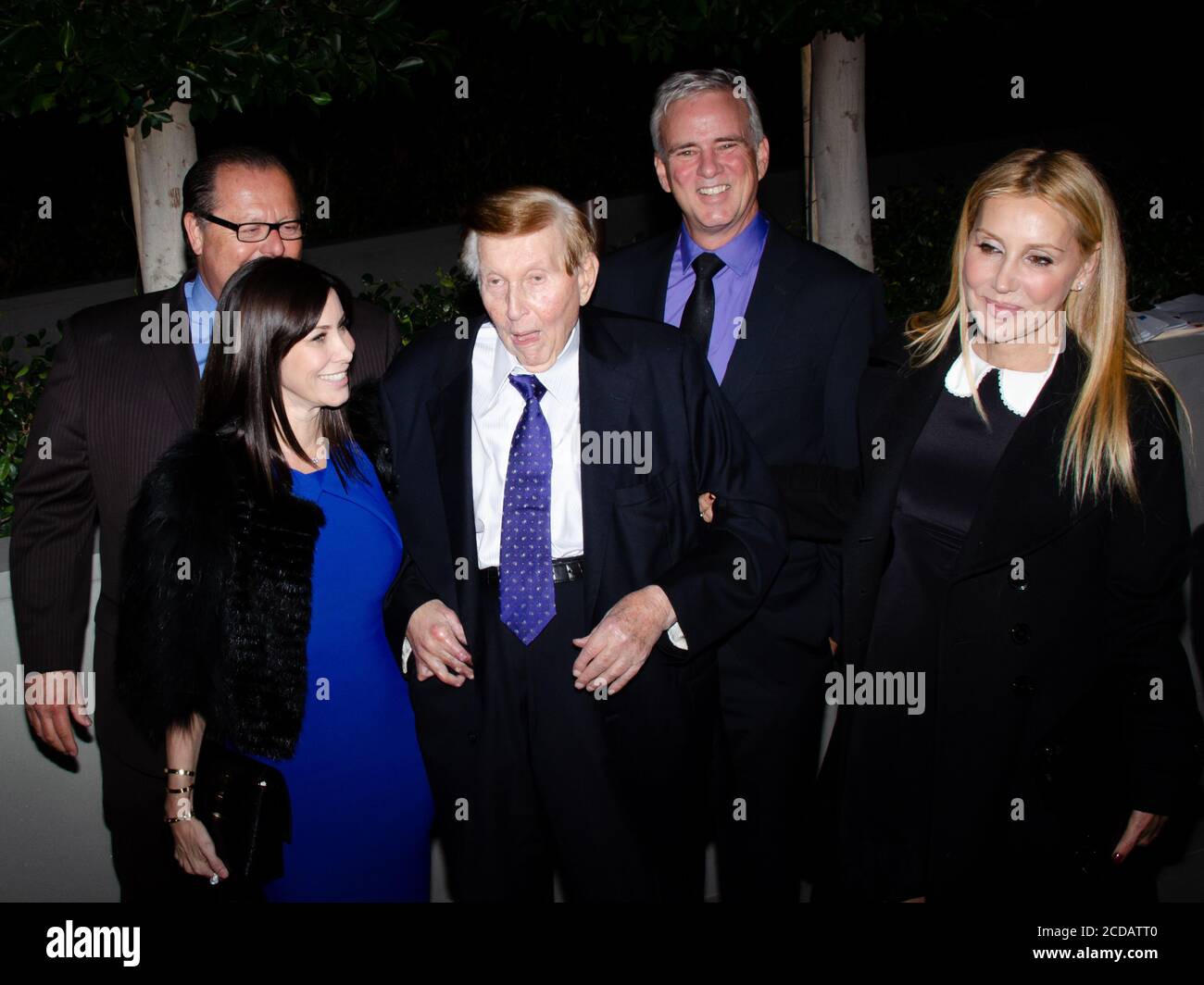 March 5, 2013, Beverly Hills, California, USA: Sumner Redstone (C) with ...