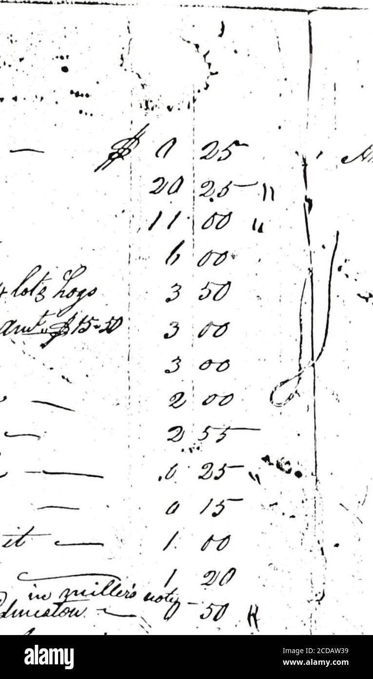 . Cavender family papers, Clark and Perry counties, Indiana . dUUjL^ l ...