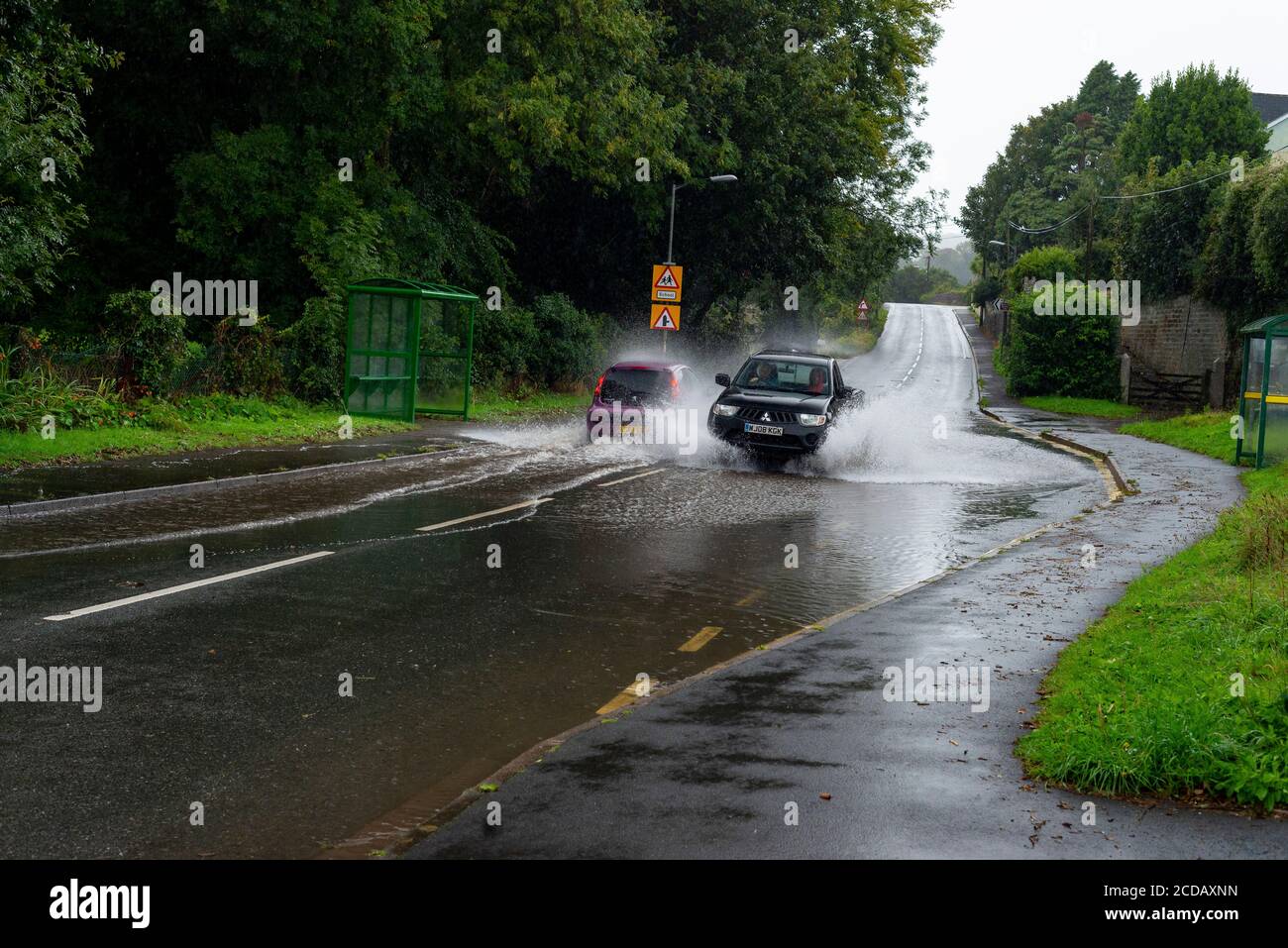 Road spray from vehicles hi-res stock photography and images - Alamy