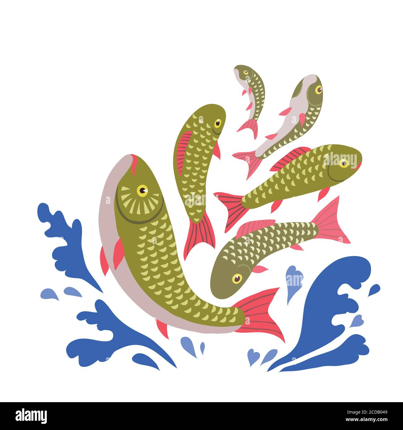 Jumping to the water Stock Vector Images - Alamy