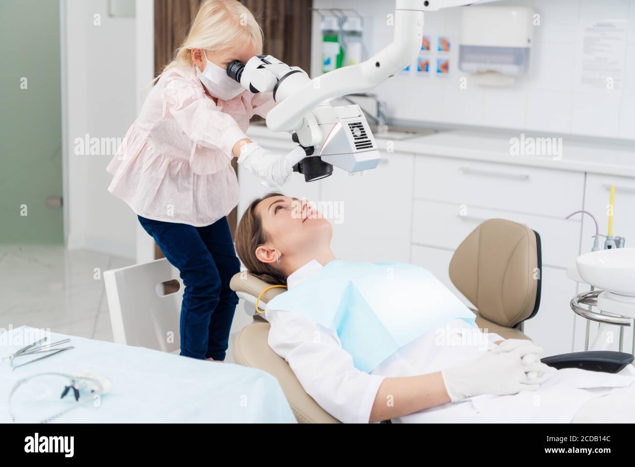 Kids at hospital, Little doctors, playing surgeon Stock Photo - Alamy