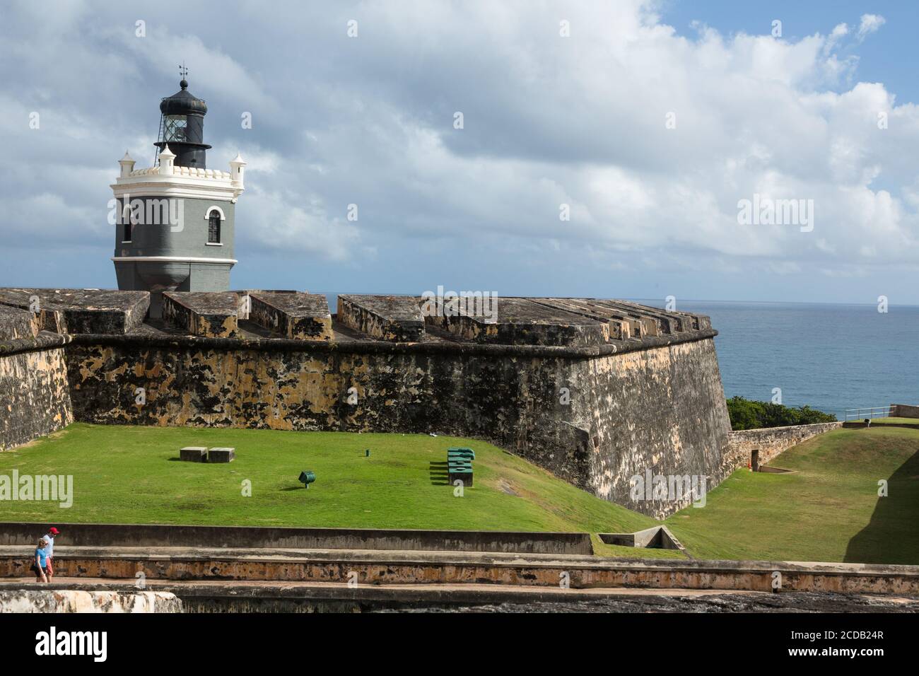 The El Morro LIghthouse was built in 1908 to replace an earlier Spanish ...