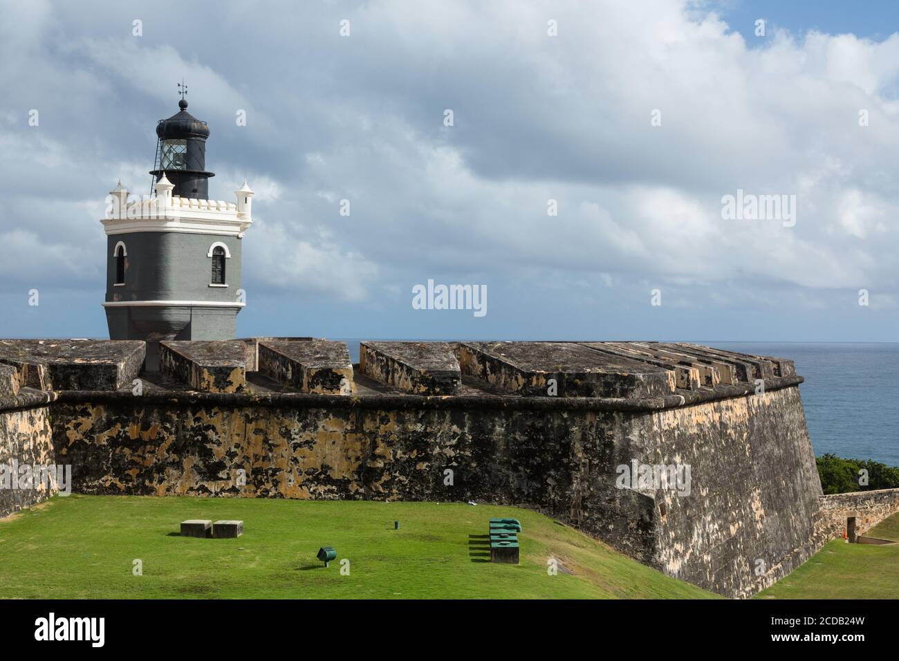 The El Morro LIghthouse was built in 1908 to replace an earlier Spanish ...