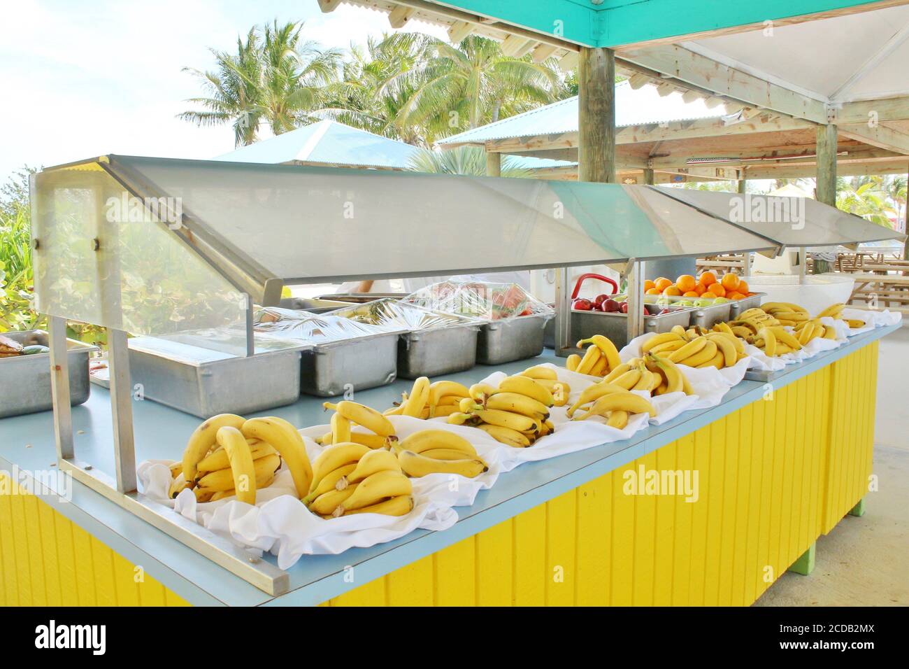 Bananas on a buffet Stock Photo - Alamy