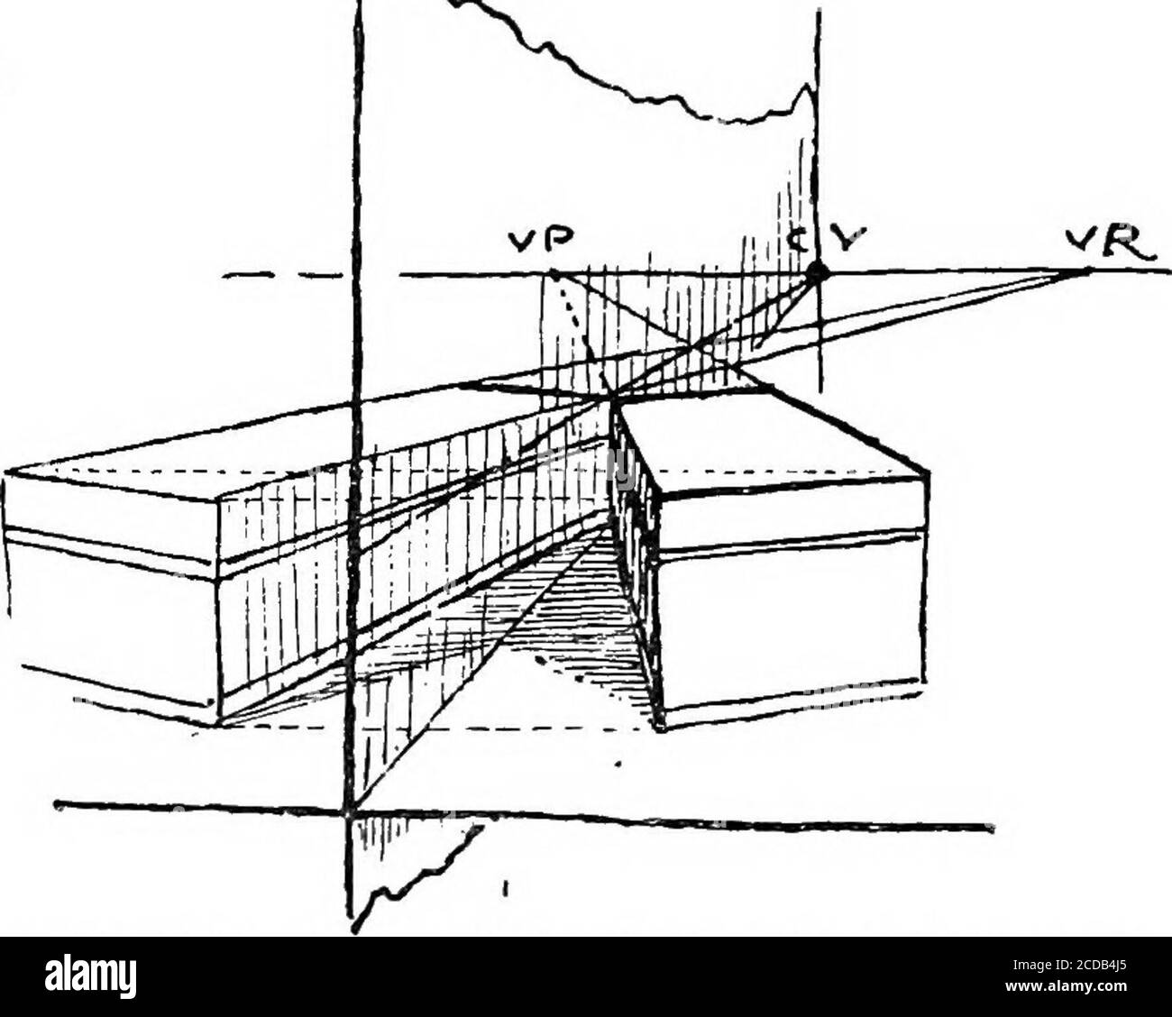 . Perspective for art students . Fig. 131.—The mirror vertical and ...