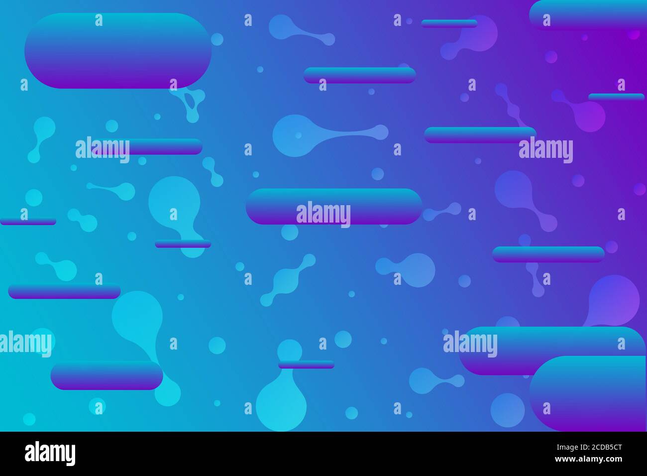 Abstract background of round particles and compounds. Vector image of ...