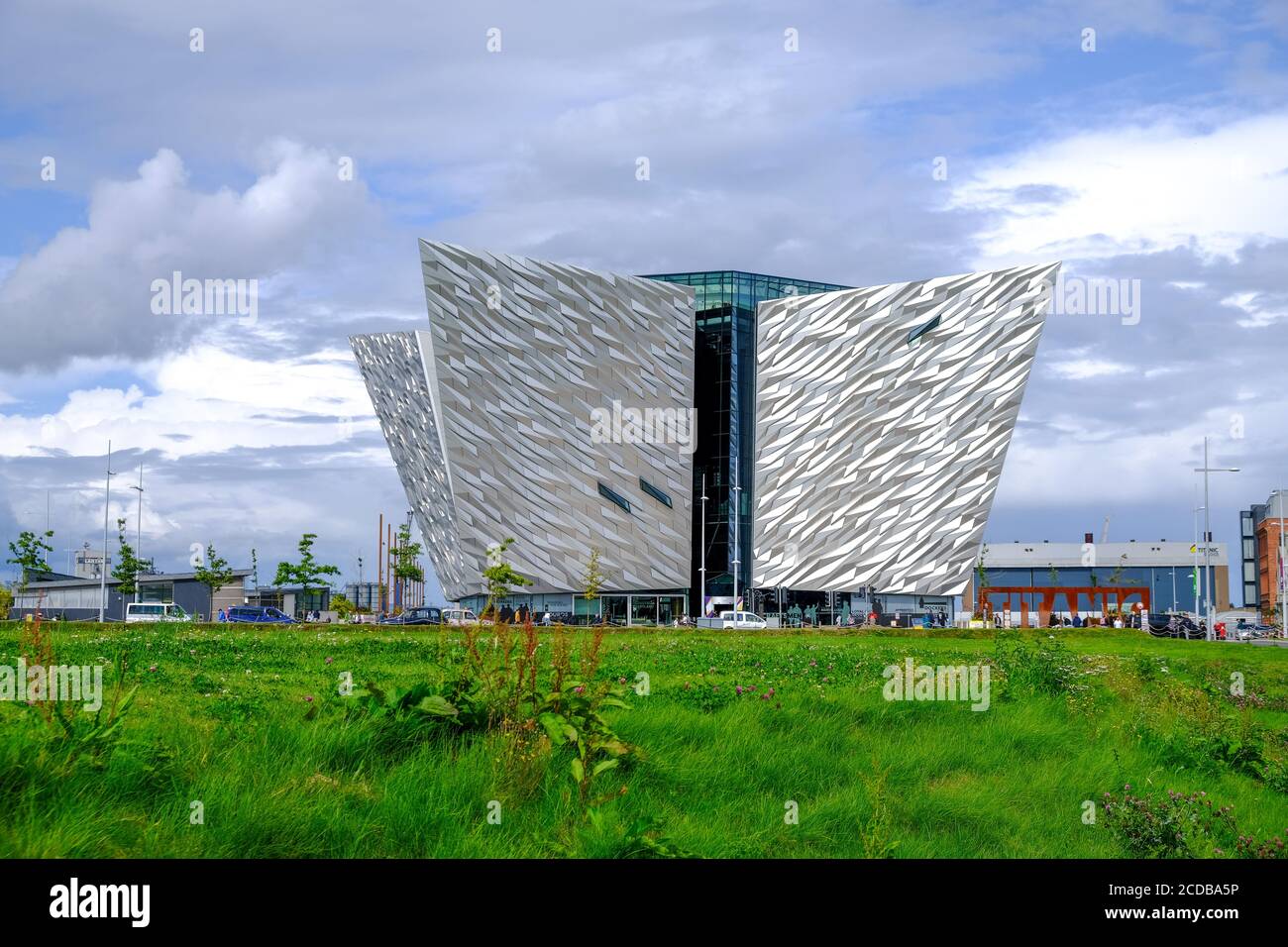 Belfast - August 2019: Titanic museum Stock Photo - Alamy