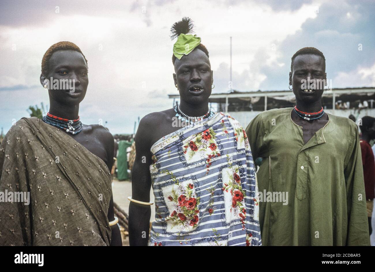 Bor, South Sudan. Dinka Tribesmen. Photographed September 1972 Stock ...