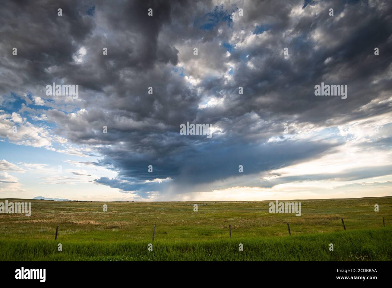 Storm in the prairies Stock Photo - Alamy
