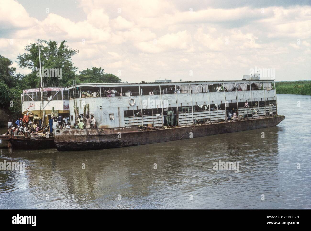 South Sudan. Nile River Passenger Transport. Photographed in September ...