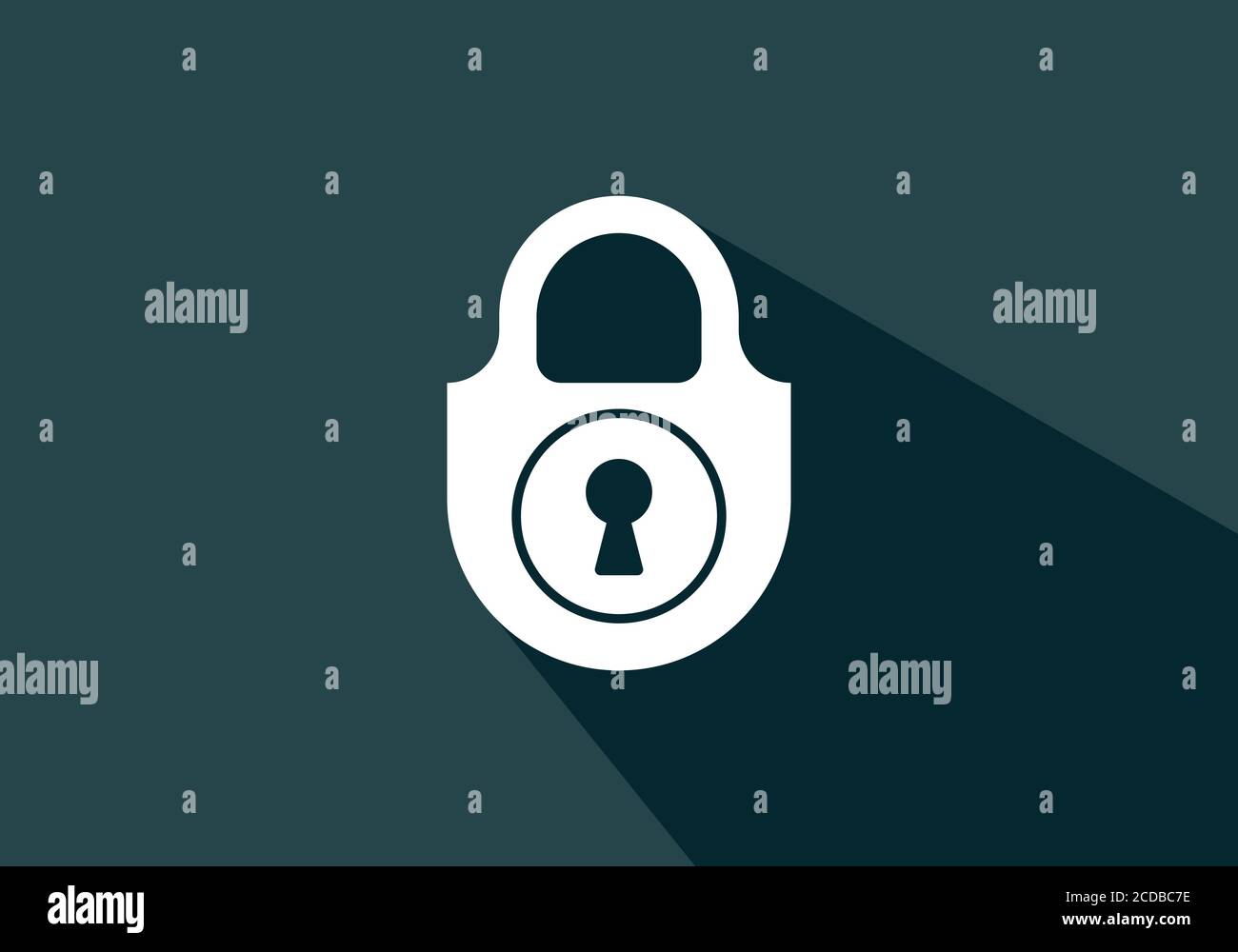 Lock icon. Security logo for mobile and web. Lock logo sign symbol ...