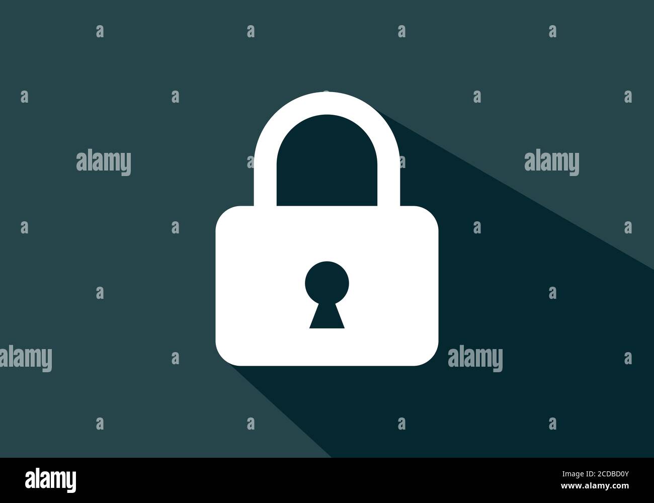 Lock icon. Security logo for mobile and web. Lock logo sign symbol ...