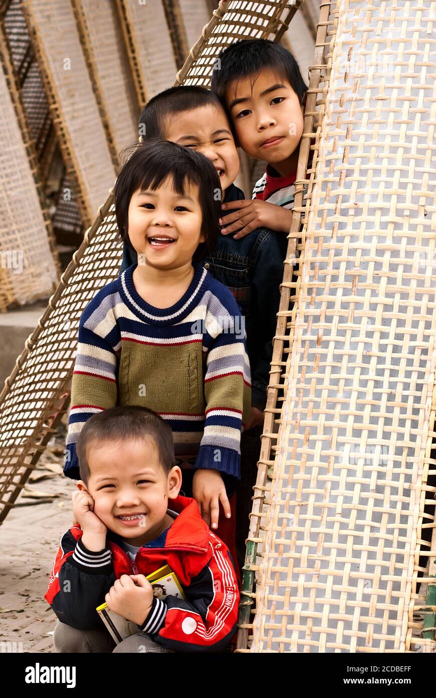 Hmong, cute, highland children, Vietnam Stock Photo - Alamy