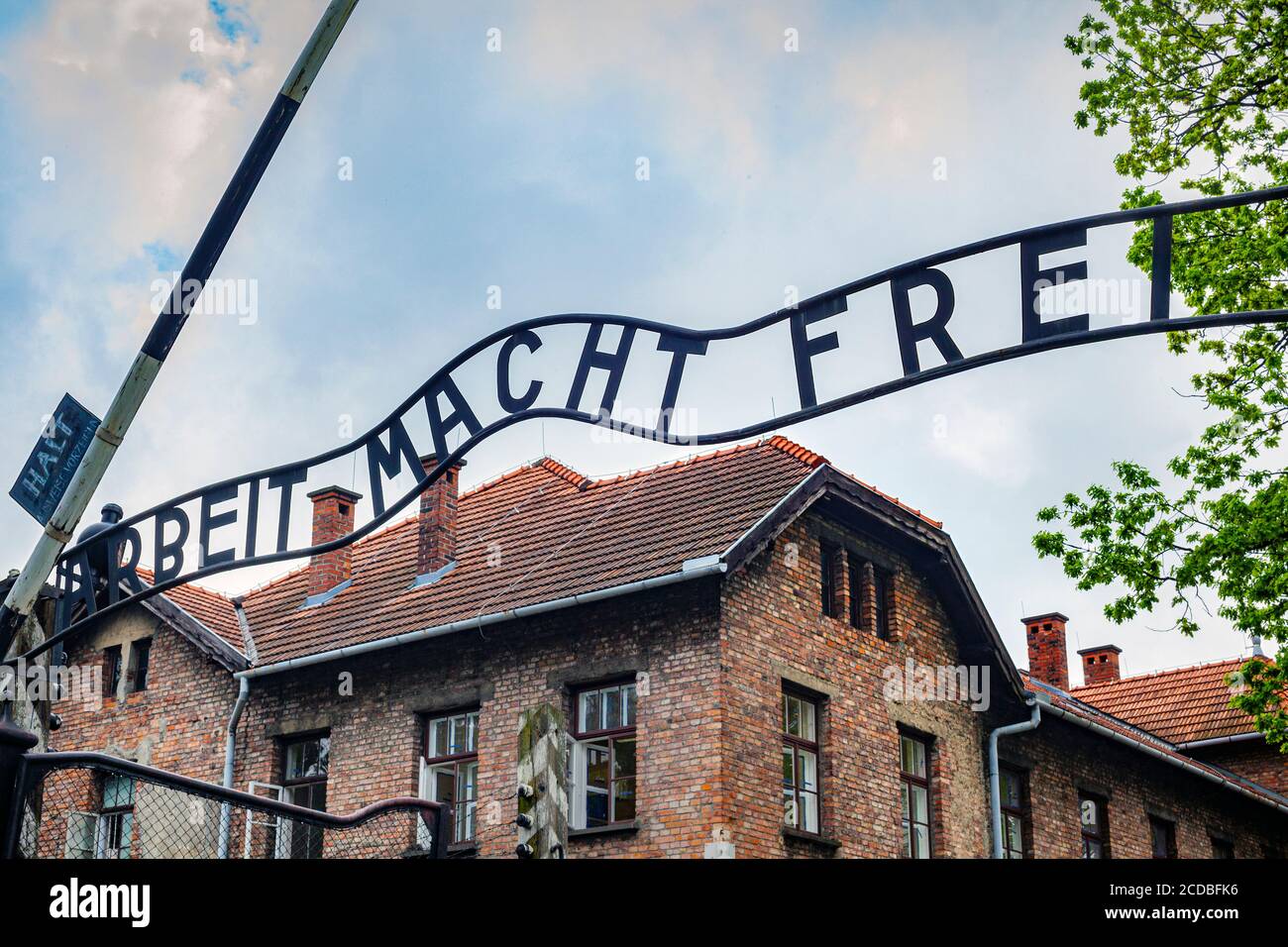 Buildings of concentration camp Auschwitz Stock Photo - Alamy
