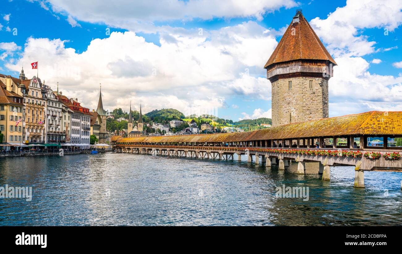 Kapellbrucke Kapell Bridge High Resolution Stock Photography and Images ...