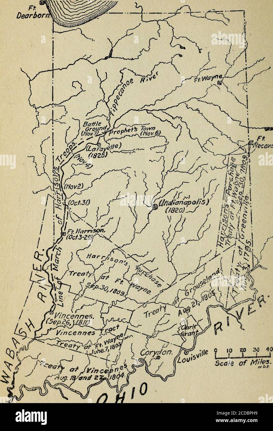 Battle Of Tippecanoe Map