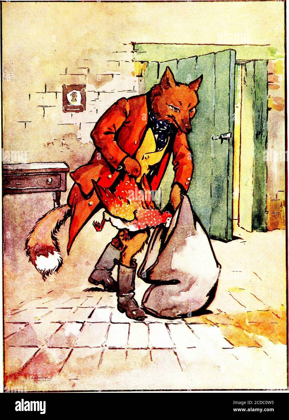 . The Little small red hen . In a Fix But she just Had time to fly on a ...