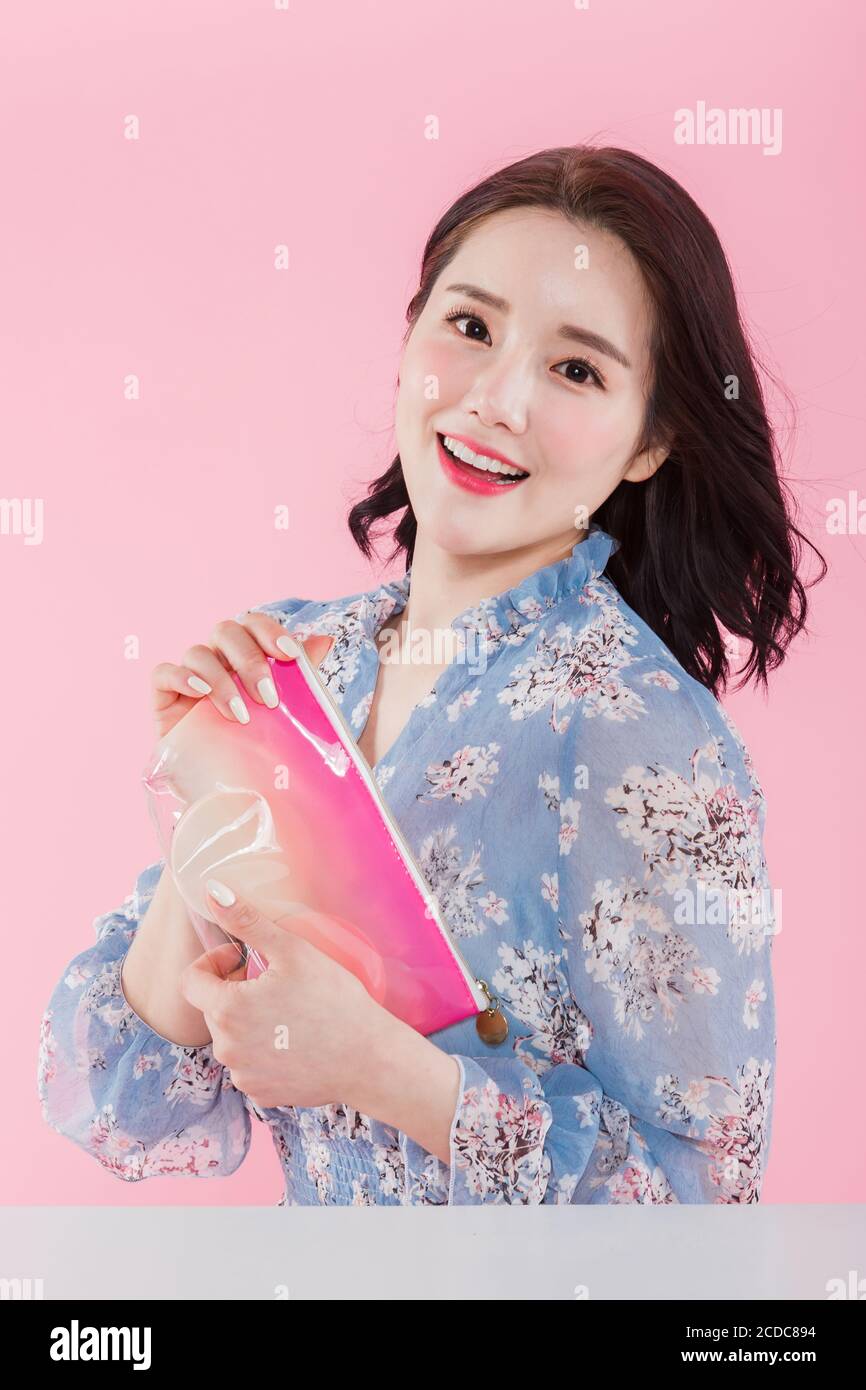 Pink skin pouch hi-res stock photography and images - Alamy