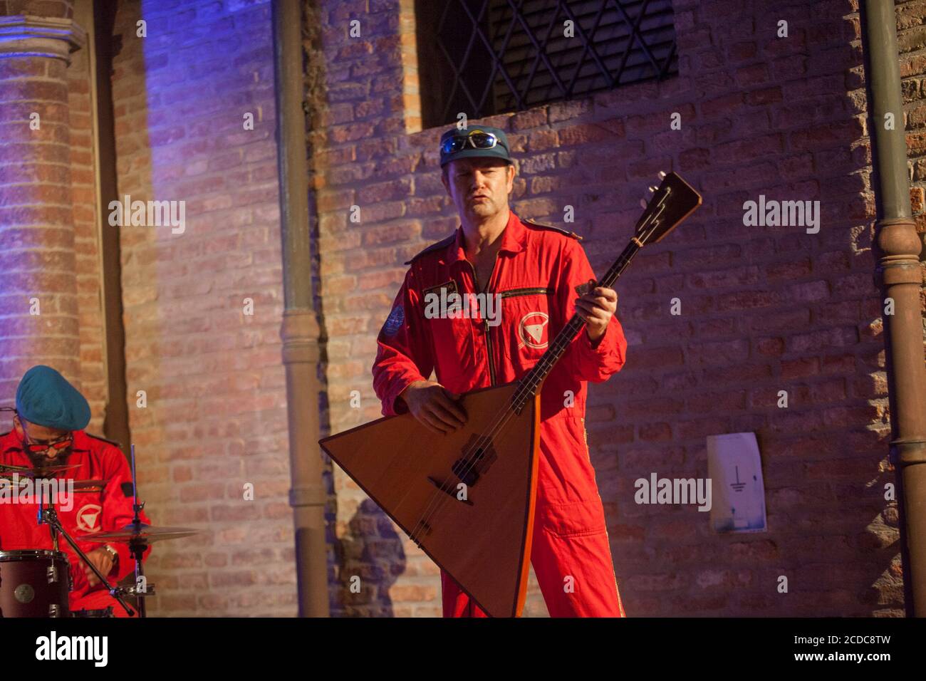 Ferrara, Italy. 27th Aug, 2020. Second day of Ferrara Buskers Festival ...