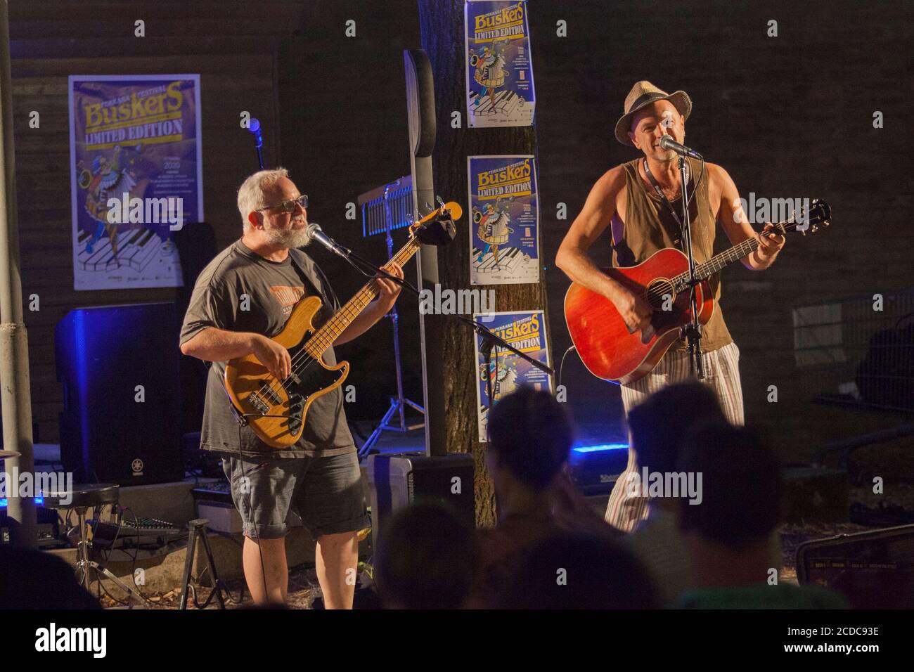 Ferrara, Italy. 27th Aug, 2020. Second day of Ferrara Buskers Festival ...