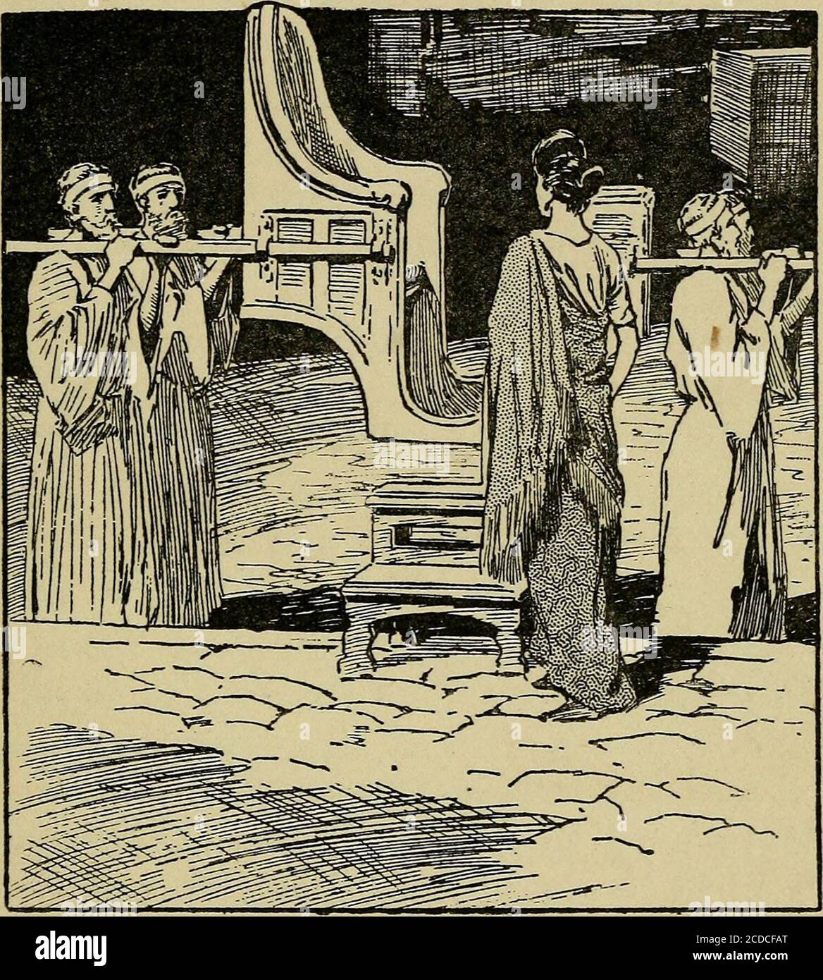 . How the world travels . ROMAN TRAVELLING CARRIAGE. by four white ...