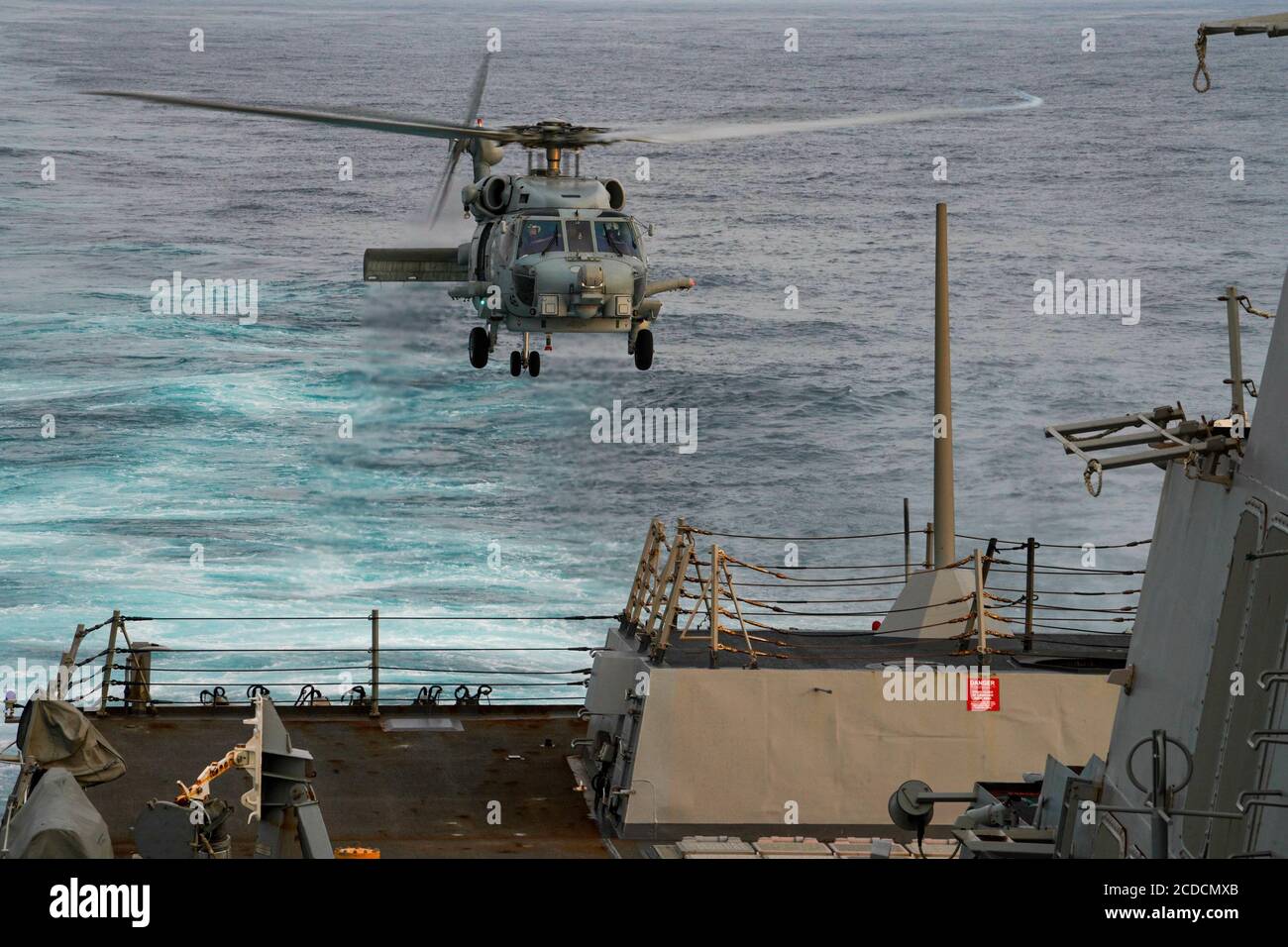 200826-N-FA490-2200 EAST CHINA SEA (Aug. 26, 2020) An MH-60R Seahawk ...