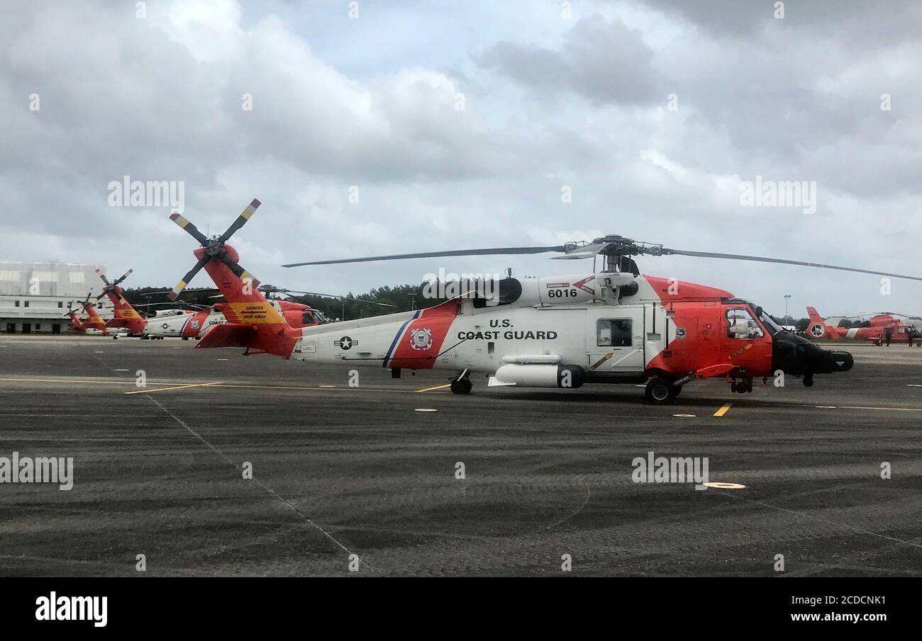 Coast Guard aircraft stand ready for response to Hurricane Laura at ...