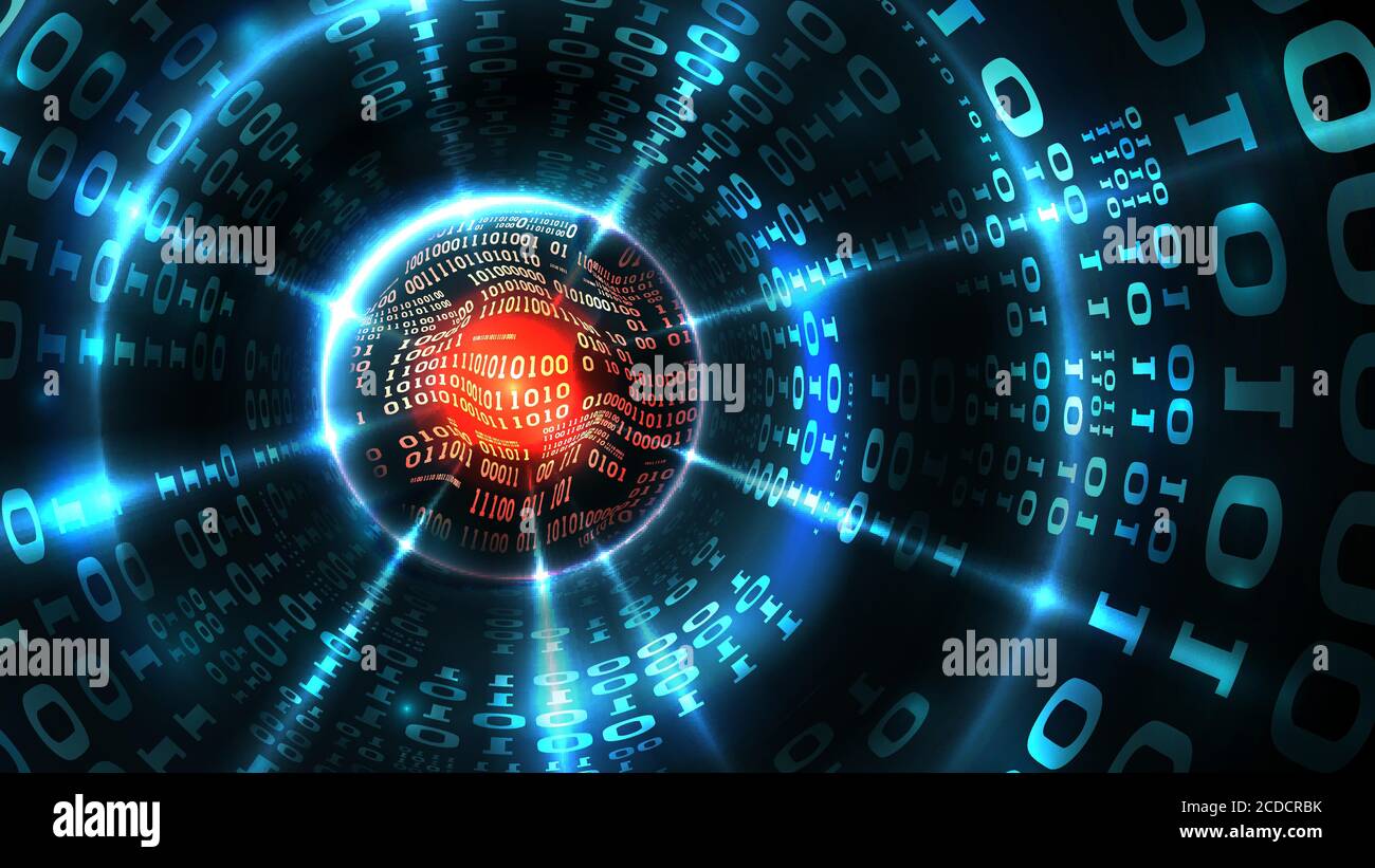 Abstract Computer Data Background Programming Binary Code Data Stream Abstract Firewall