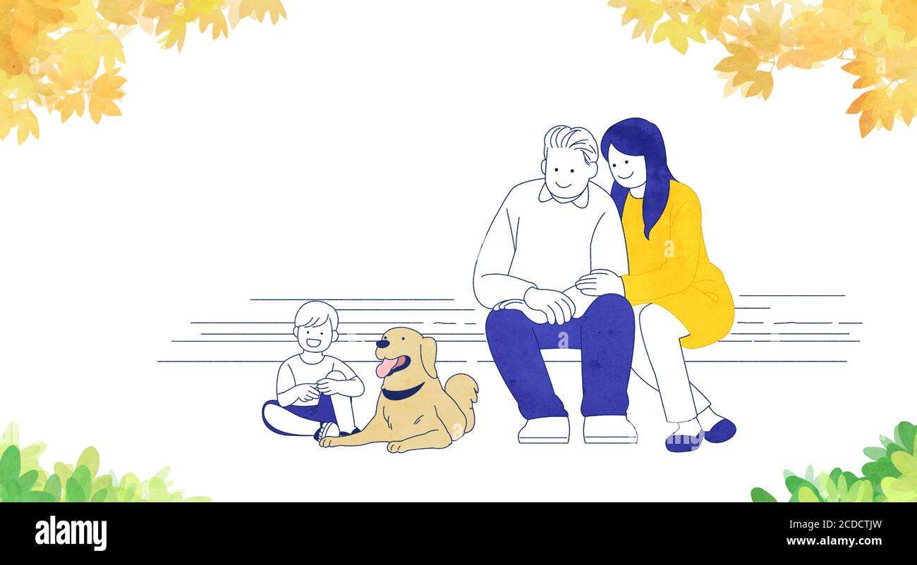 Happy and loving family hand drawn illustration 003 Stock Vector Image ...