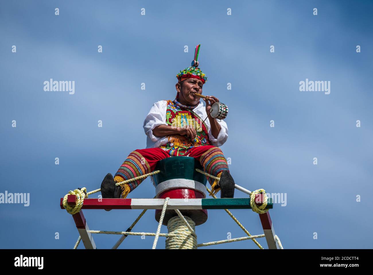 Danza de los Voladores or Dance of the Flyers is a traditional pre ...