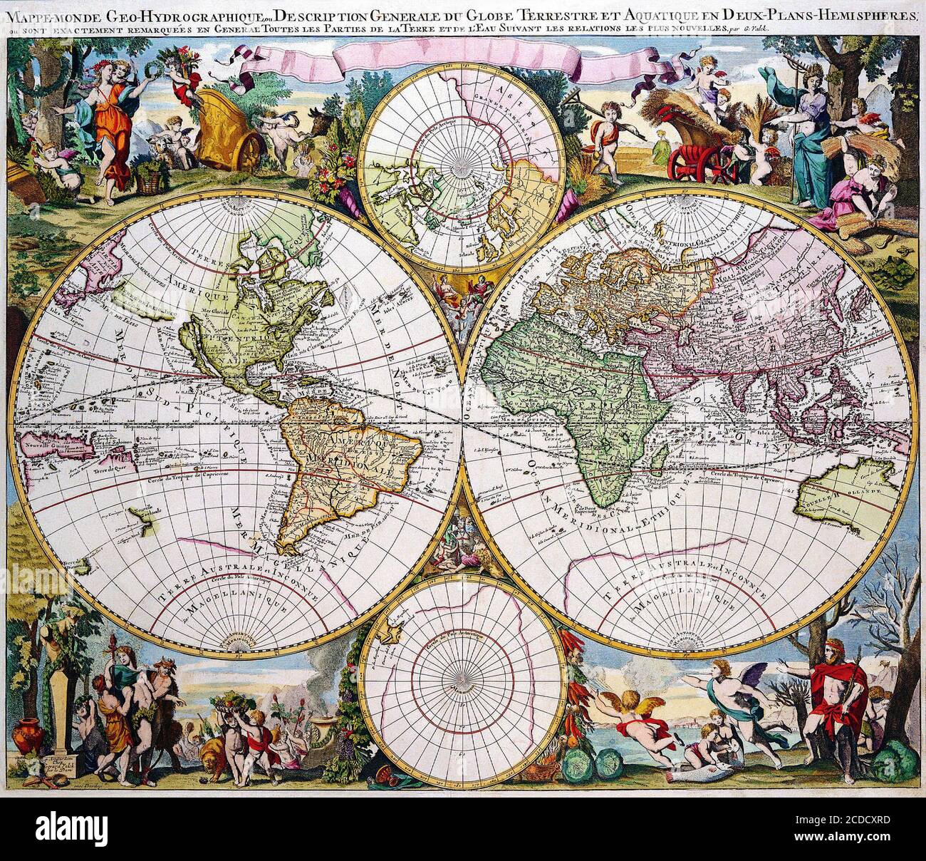 Colorful vector world map hi-res stock photography and images - Alamy