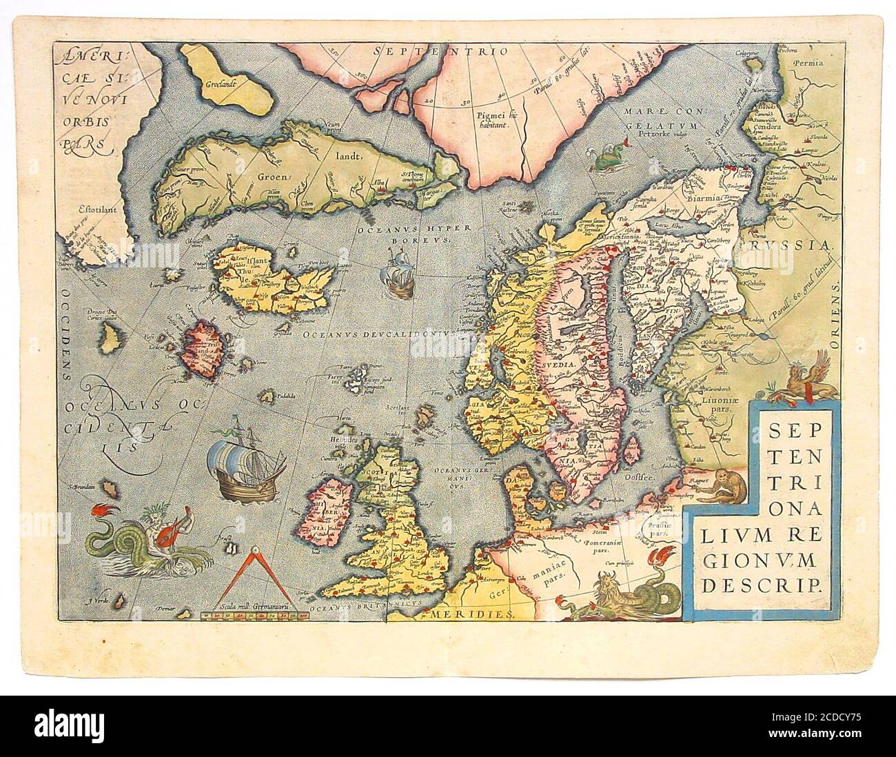 Antique maps of the world Cut Out Stock Images & Pictures - Alamy