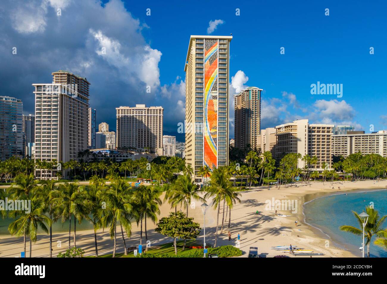 Hilton Hawaiian Village, Waikiki Beach, Honolulu, Oahu, Hawaii, USA Stock Photo - Alamy