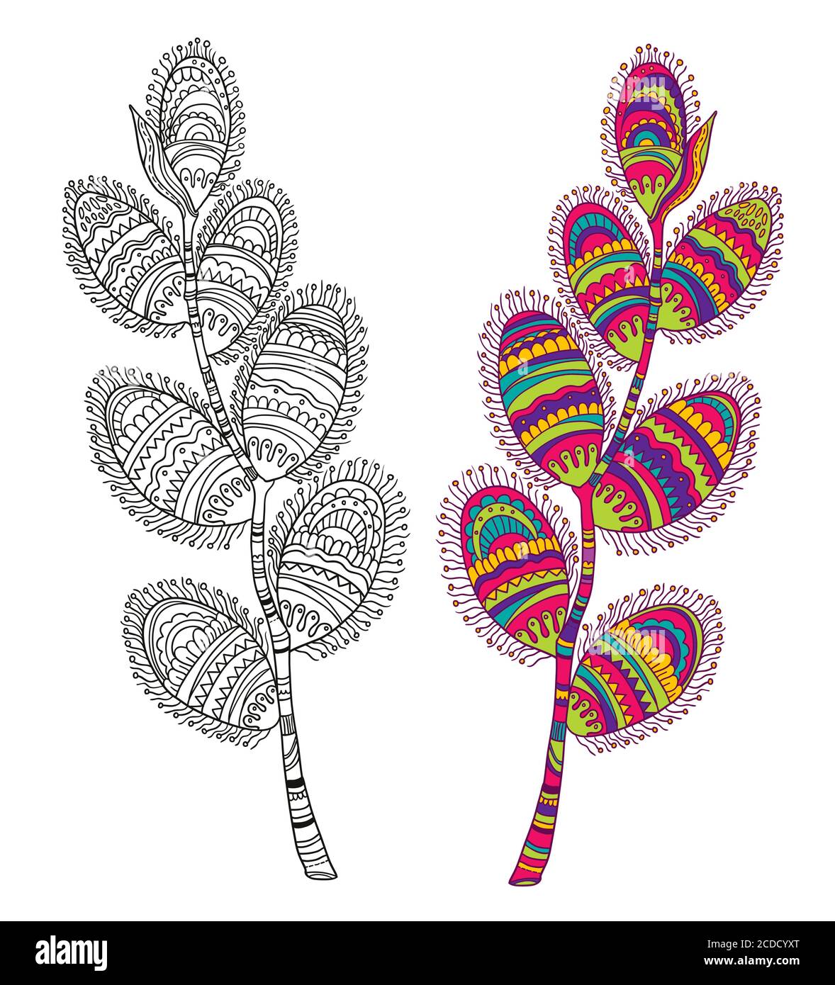 Greens flower Stock Vector Images - Alamy