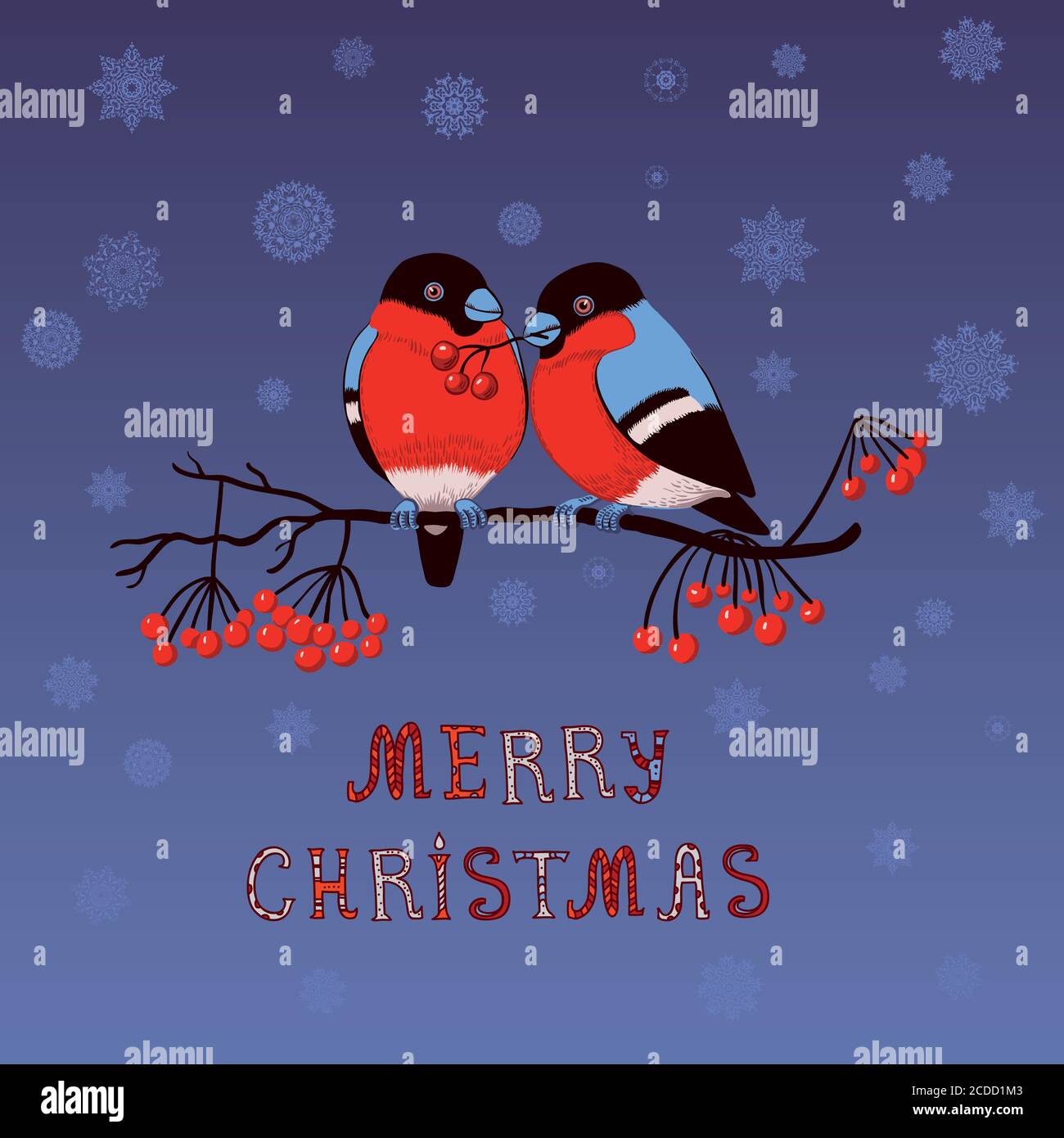 Bullfinches Stock Vector Images - Alamy