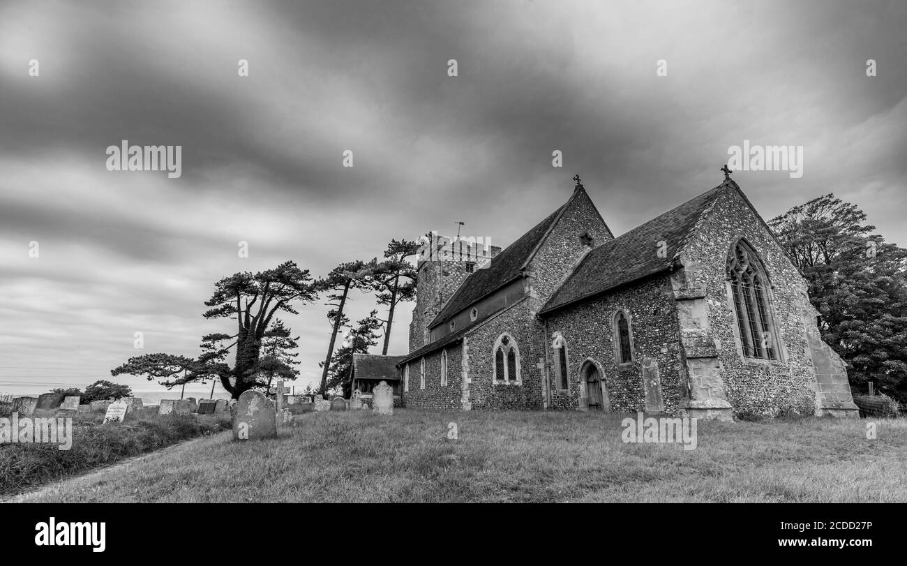 The parish church of st andrew Black and White Stock Photos & Images ...
