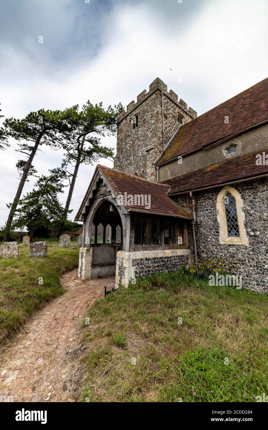 St Andrews Church, Beddingham Stock Photo - Alamy