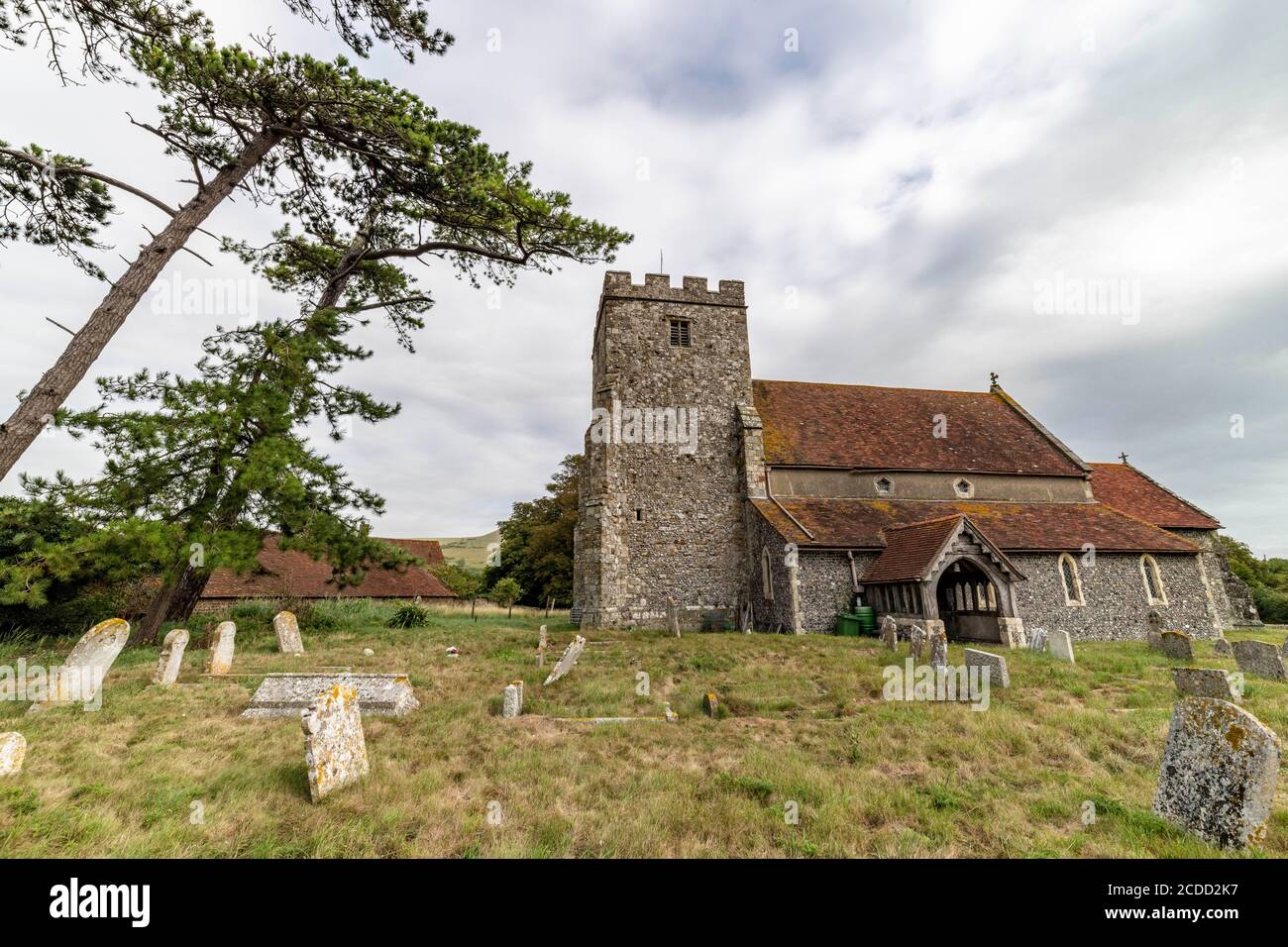 St Andrews Church, Beddingham Stock Photo - Alamy