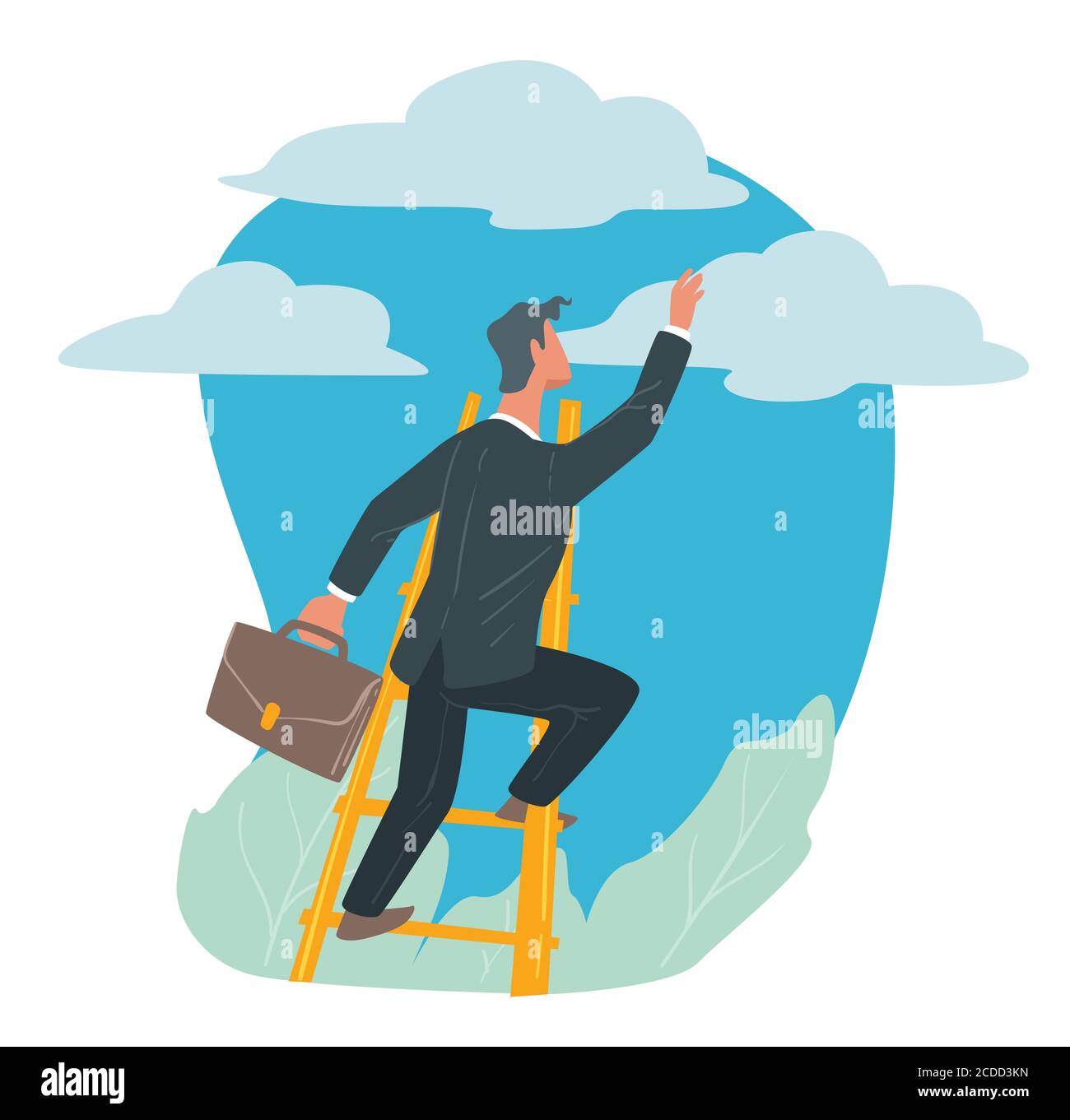 Ladder success development progress strategy Stock Vector Images - Alamy