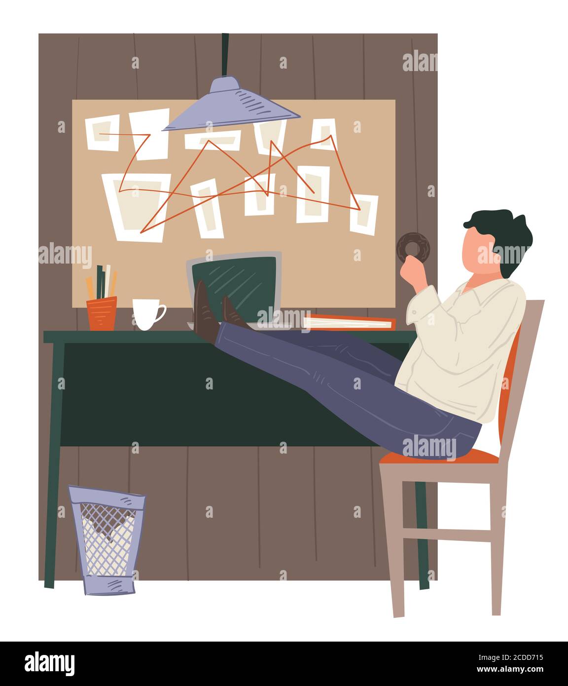 Evidence detective board man Cut Out Stock Images & Pictures - Alamy