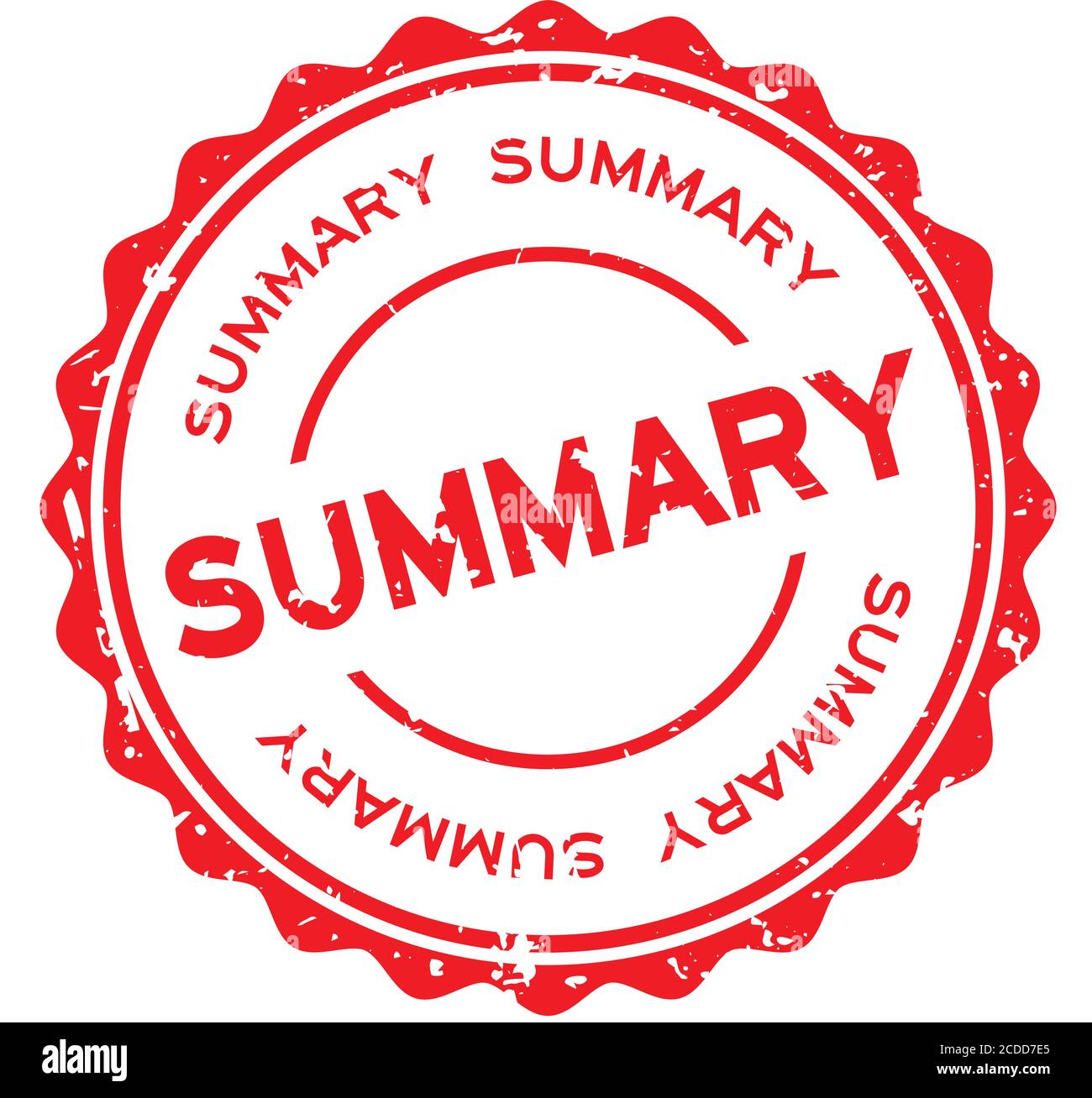 Grunge red summary word round rubber seal stamp on white background Stock Vector Image & Art - Alamy
