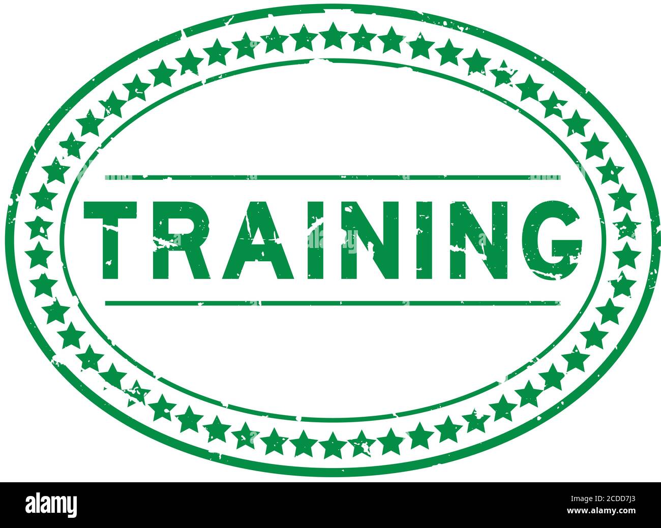 Grunge green training word oval rubber seal stamp on white background Stock Vector Image & Art ...